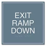 Intersign.com | sign type ca rule signs egress signs exit ramp down