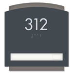 Intersign.com | sign type room number signs 1 slot room number signs