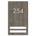 Intersign.com | sign type room number signs 2 slot room number signs