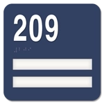 Intersign.com | sign type room number signs 2 slot room number signs