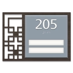 Intersign.com | sign type room number signs 2 slot room number signs