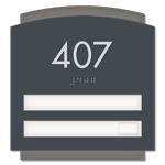 Intersign.com | sign type room number signs 2 slot room number signs