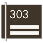 Intersign.com | sign type room number signs 2 slot room number signs