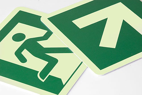 Green Running Man Signs | NFPA-PVC118-FER | Low-Level Egress | NFPA ...